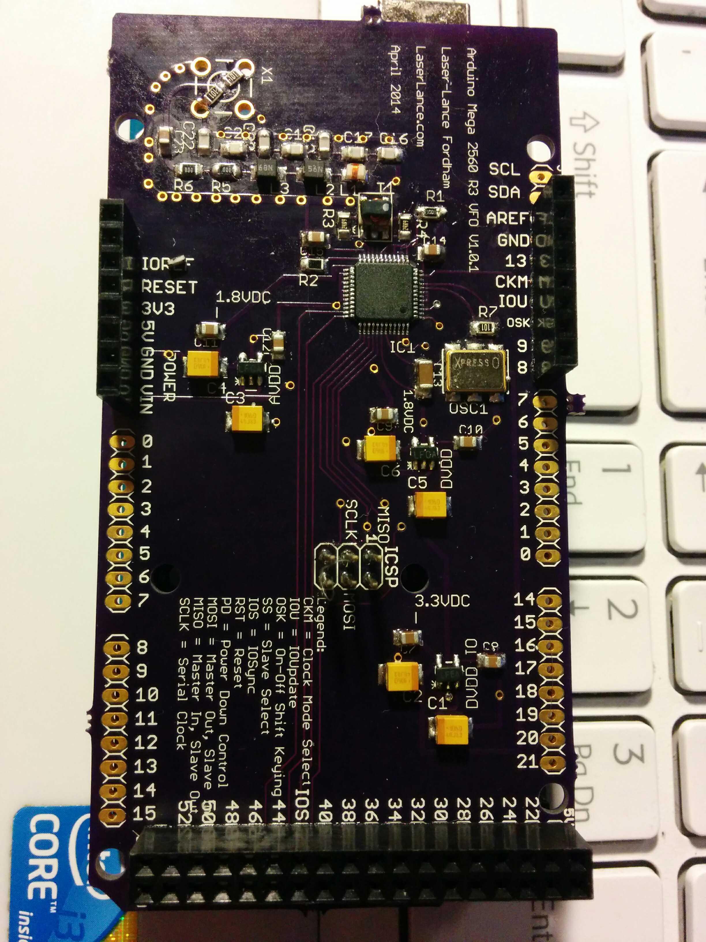 Arduino Vfo Nco Using An Ad9951 Dds Shield And Library Laser Lance Labs